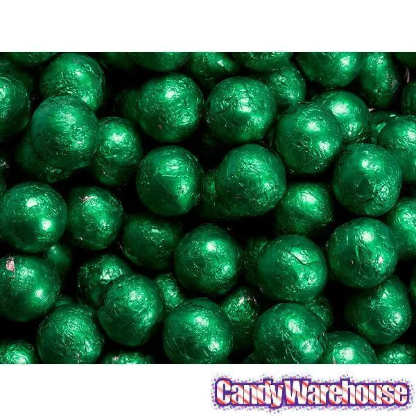Foiled Milk Chocolate Balls - Green: 2LB Bag – Candy Warehouse
