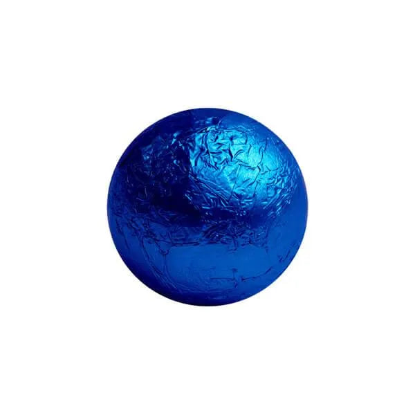 Foiled Milk Chocolate Balls - Royal Blue: 2LB Bag | Candy Warehouse
