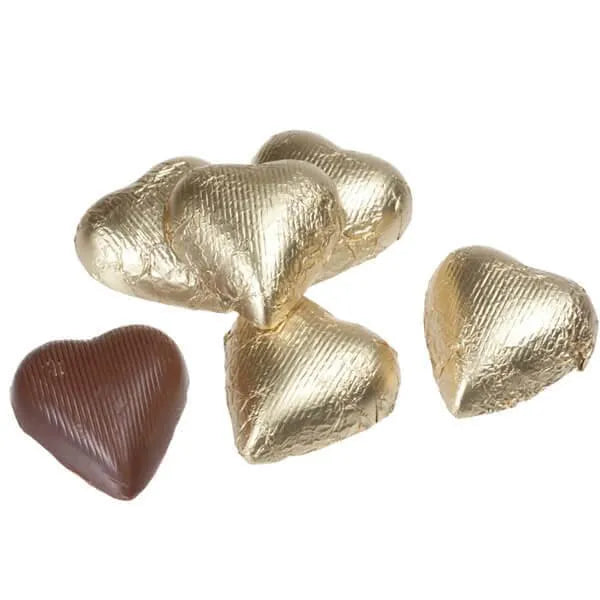 Foiled Milk Chocolate Hearts - Gold: 2LB Bag – Candy Warehouse