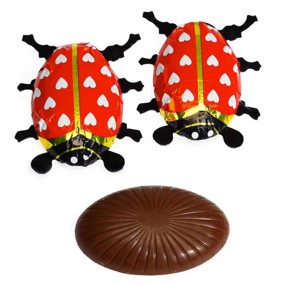 Foiled Milk Chocolate Lady Bugs: 36-Piece Display – Candy Warehouse