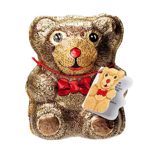 Foiled Milk Chocolate Teddy Bear | Candy Warehouse