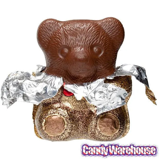 Foiled Milk Chocolate Teddy Bear | Candy Warehouse