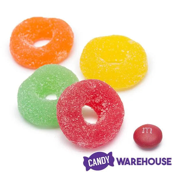 Fruit Rings Jelly Candy: 24-Ounce Tub | Candy Warehouse