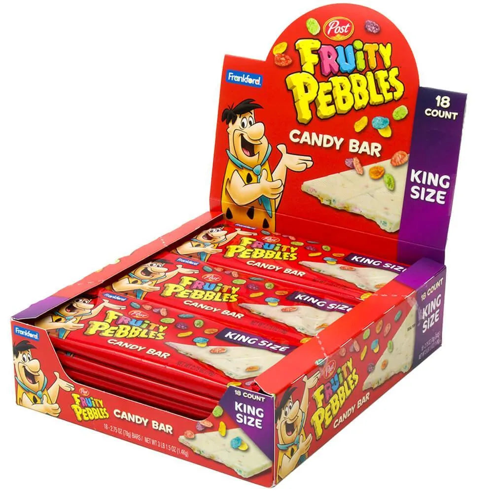 Fruity Pebbles King Size Candy Bar: 18-Piece Box – Candy Warehouse