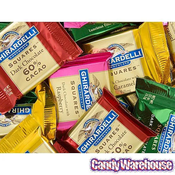 Ghirardelli Chocolate Squares Assortment: 32-Piece Bag | Candy Warehouse