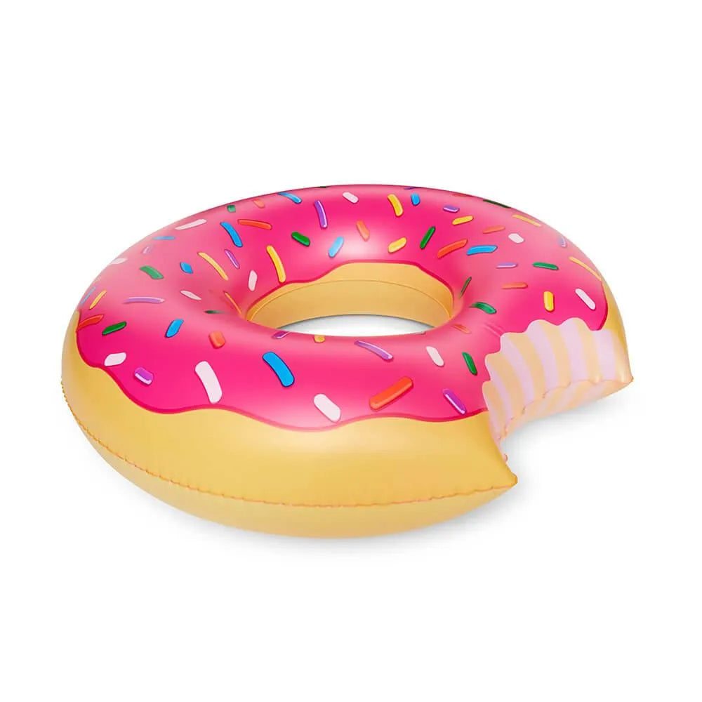 Giant Pink Frosted Donut Pool Float | Candy Warehouse