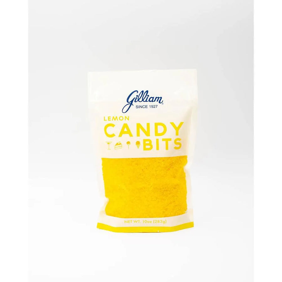Gilliam Crushed Lemon Candy Bits: 10-Ounce Bag | Candy Warehouse