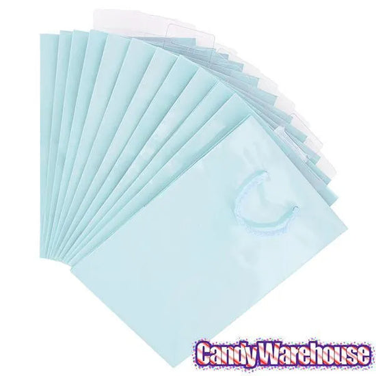 Glossy Candy Bags with Handles - Caribbean Blue: 12-Piece Pack | Candy ...