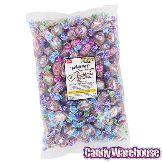 Goetze's Caramel Creams Bulls Eyes Candy - Color Wraps: 5LB Bag | Candy ...