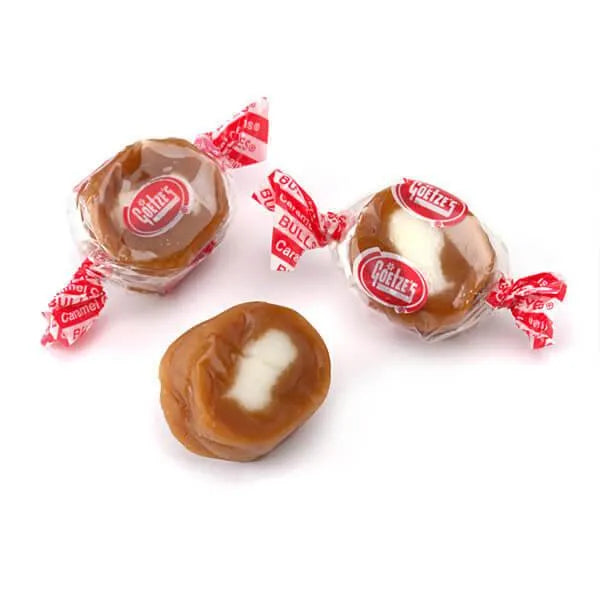 Goetze's Caramel Creams Bulls Eyes Candy: 10LB Bag – Candy Warehouse
