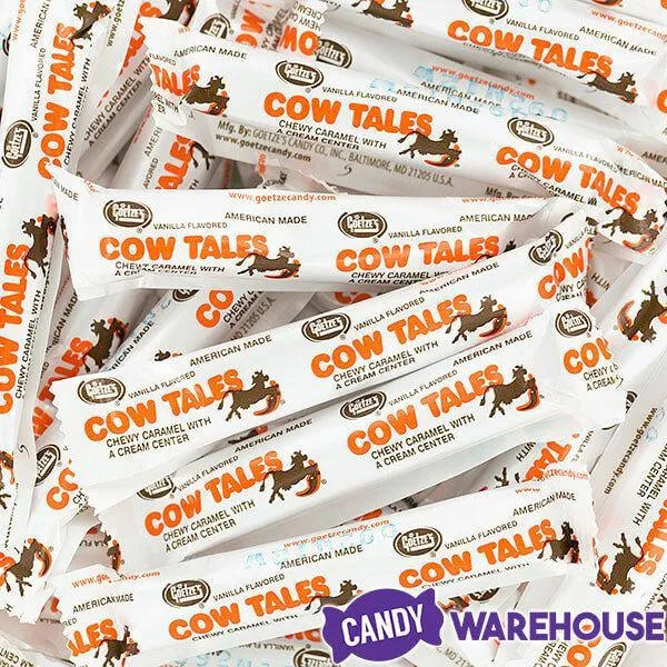 Goetze's Mini Cow Tales Caramel & Cream Sticks: 90-Piece Tub – Candy ...