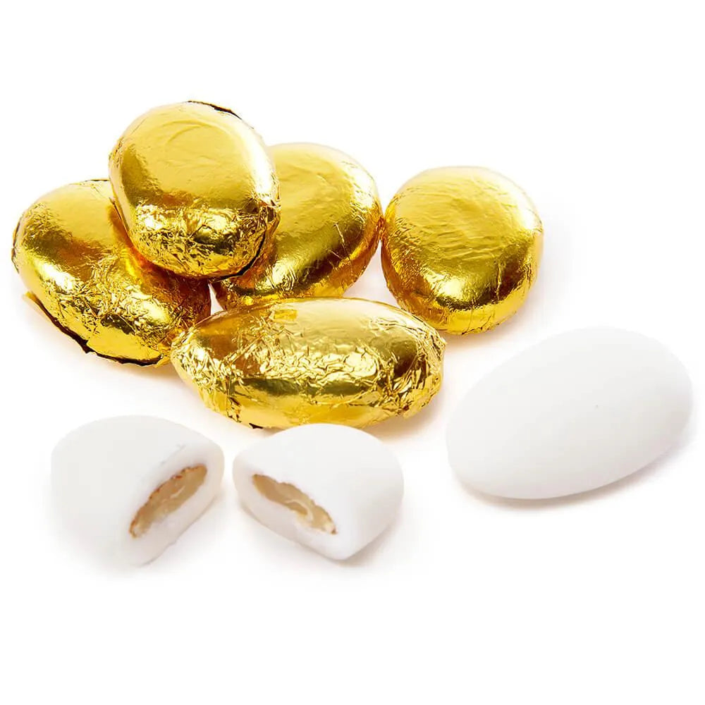 Gold Foil Wrapped Jordan Almonds Candy: 1LB Bag – Candy Warehouse