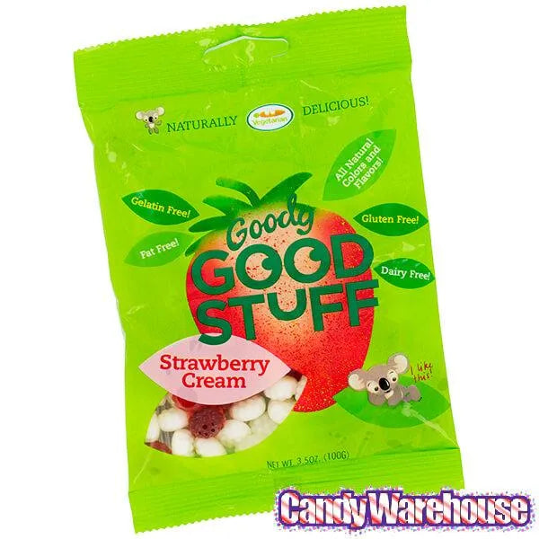 Goody Good Stuff Strawberry Cream Gummy Berries: 2.65LB Box – Candy ...