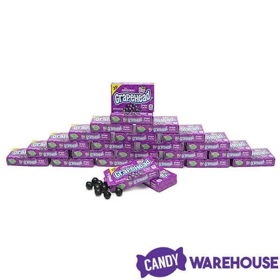 Grapehead Candy Mini Packs: 24-Piece Box | Candy Warehouse