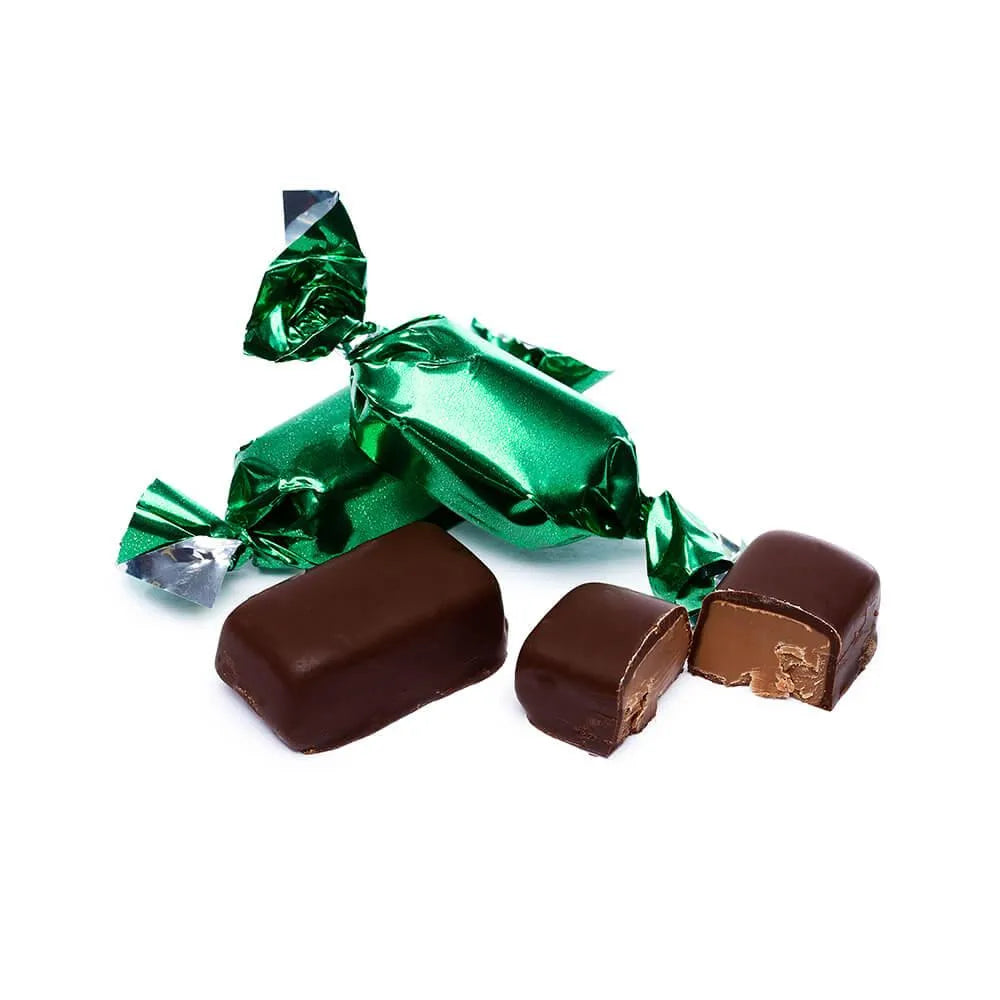 Green Wrapped Mint Dark Chocolate Meltaways: 1LB Bag – Candy Warehouse