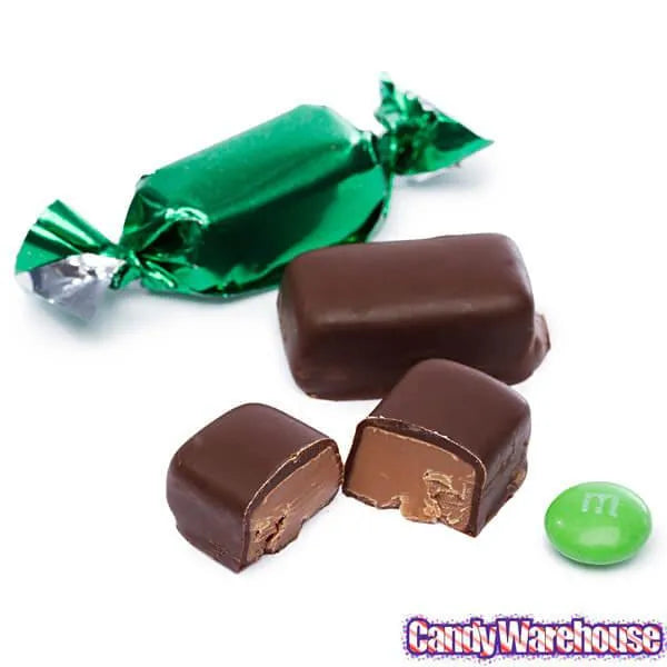 Green Wrapped Mint Dark Chocolate Meltaways: 1LB Bag – Candy Warehouse