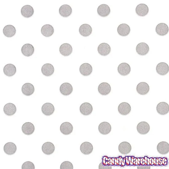 Grey Polka Dot Candy Bags: 25-Piece Pack | Candy Warehouse