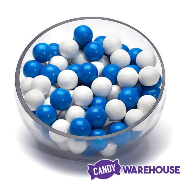 Gumballs Color Combo - Blue and White: 4LB Box – Candy Warehouse