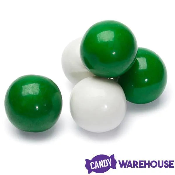 Gumballs Color Combo - Green and White: 4LB Box – Candy Warehouse