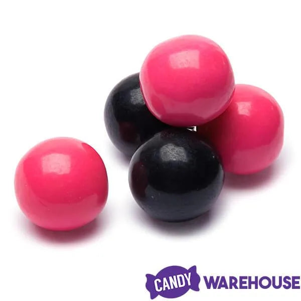Gumballs Color Combo - Pink and Black: 4LB Box | Candy Warehouse