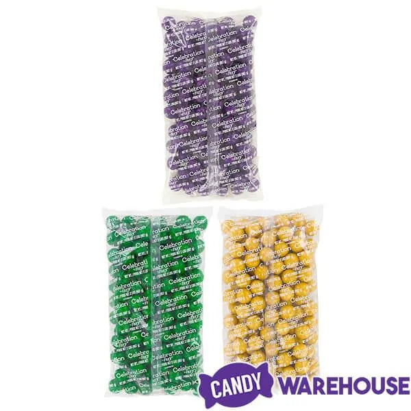 Gumballs Color Combo - Purple, Green and Gold: 6LB Box – Candy Warehouse
