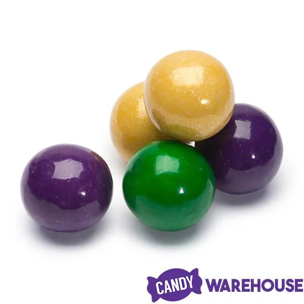 Gumballs Color Combo - Purple, Green and Gold: 6LB Box – Candy Warehouse