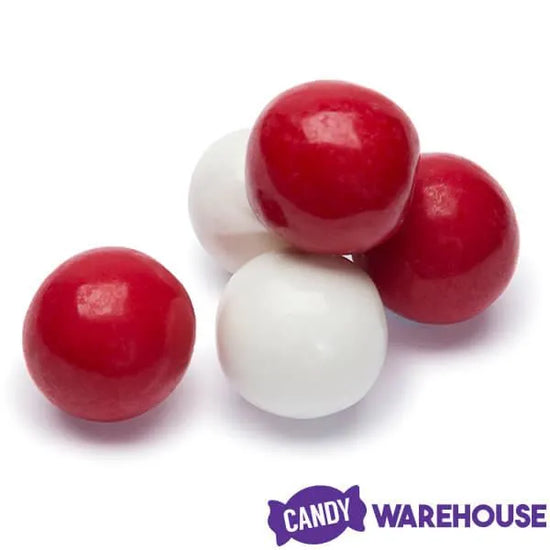 Gumballs Color Combo - Red and White: 4LB Box | Candy Warehouse