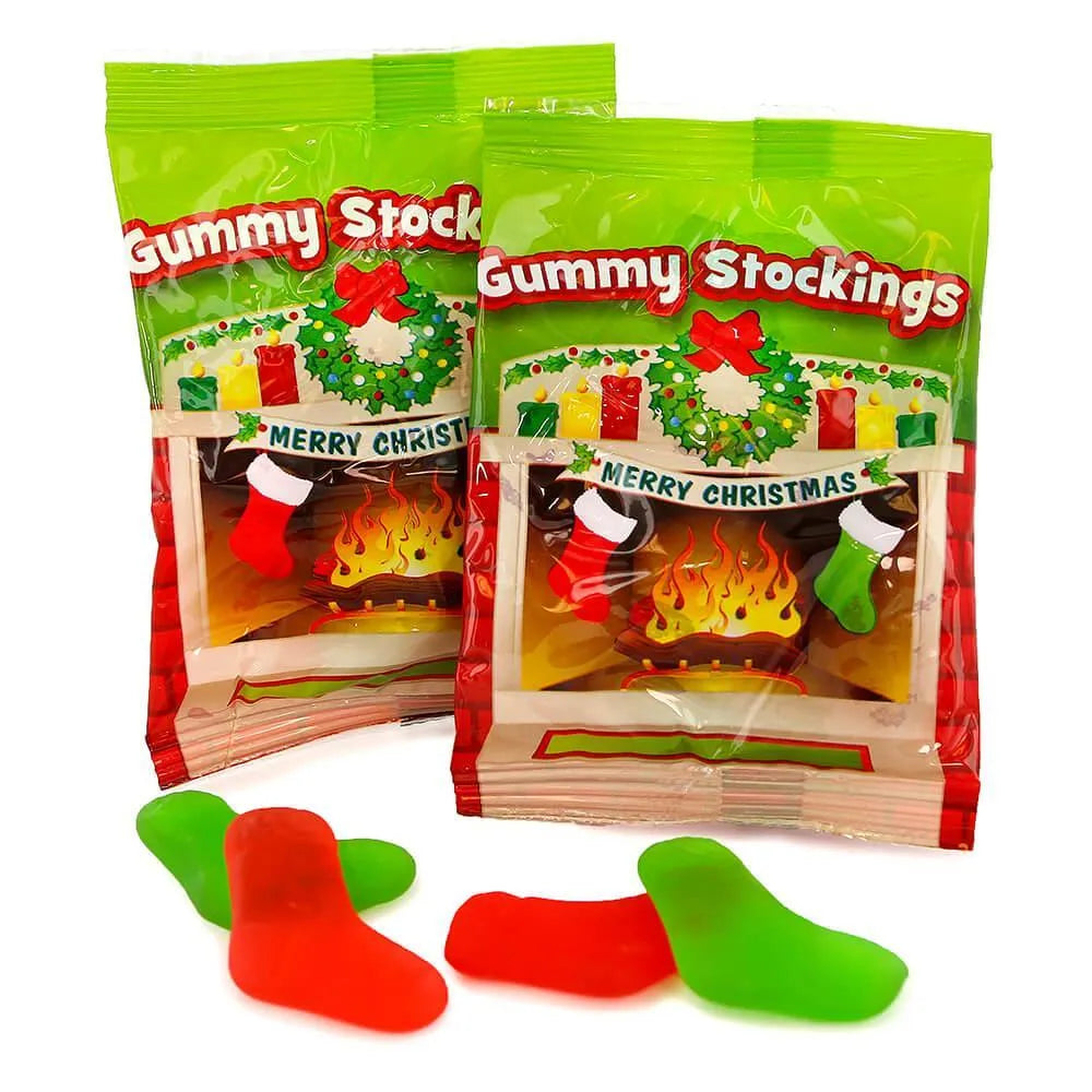 Gummy Christmas Stockings Candy Packs: 18-Piece Bag – Candy Warehouse