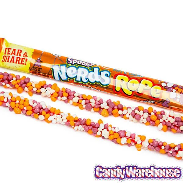 Halloween Nerds Rope Candy Packs: 24-Piece Box | Candy Warehouse