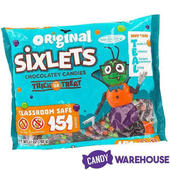 Halloween Sixlets Candy Packets: 151-Piece Bag | Candy Warehouse