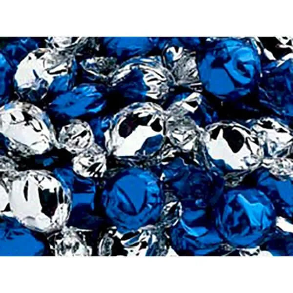 Hanukkah Blue & Silver Hard Candy Discs: 5LB Bag | Candy Warehouse