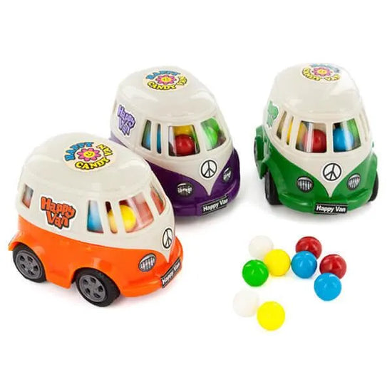 Happy Van Candy Filled Toy Vans: 12-Piece Box | Candy Warehouse