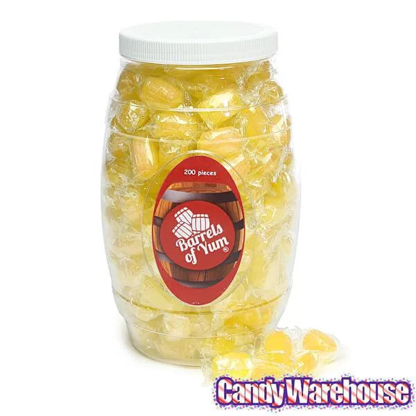 Hard Candy Barrels - Banana: 200-Piece Barrel Jar – Candy Warehouse