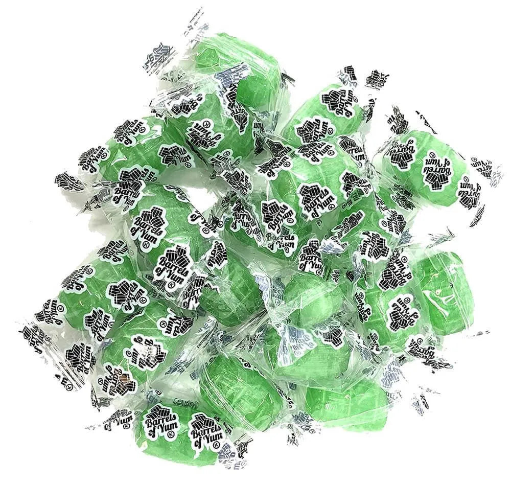 Hard Candy Barrels - Green Apple: 200-Piece Barrel Jar – Candy Warehouse