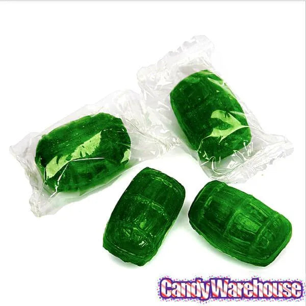 Hard Candy Barrels - Pickle: 200-Piece Barrel Jar | Candy Warehouse