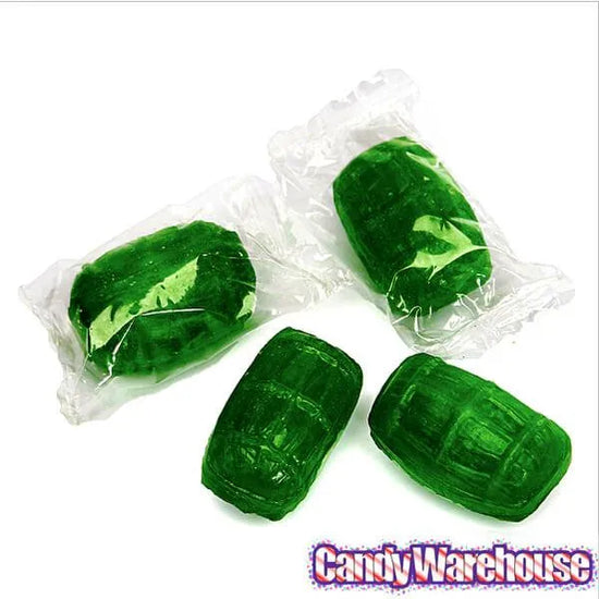 Hard Candy Barrels - Pickle: 200-Piece Barrel Jar | Candy Warehouse