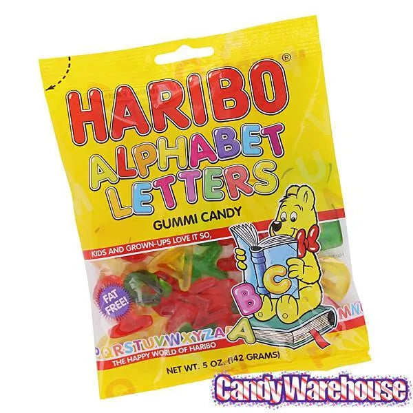 Haribo Gummy Alphabet Letters: 3.75LB Box – Candy Warehouse