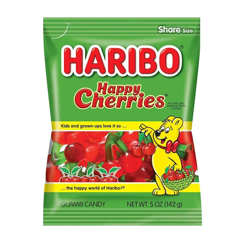 Haribo Gummy Happy Cherries: 3.75LB Box – Candy Warehouse