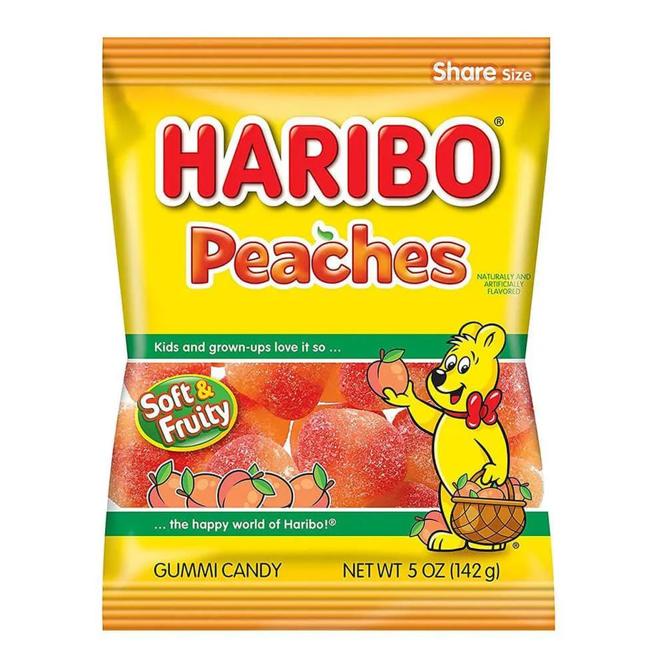 Haribo Gummy Peaches 3.75LB Box – Candy Warehouse