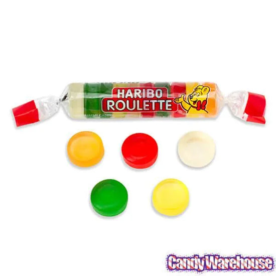 Haribo Roulette Gummy Candy Rolls: 36-Piece Box | Candy Warehouse