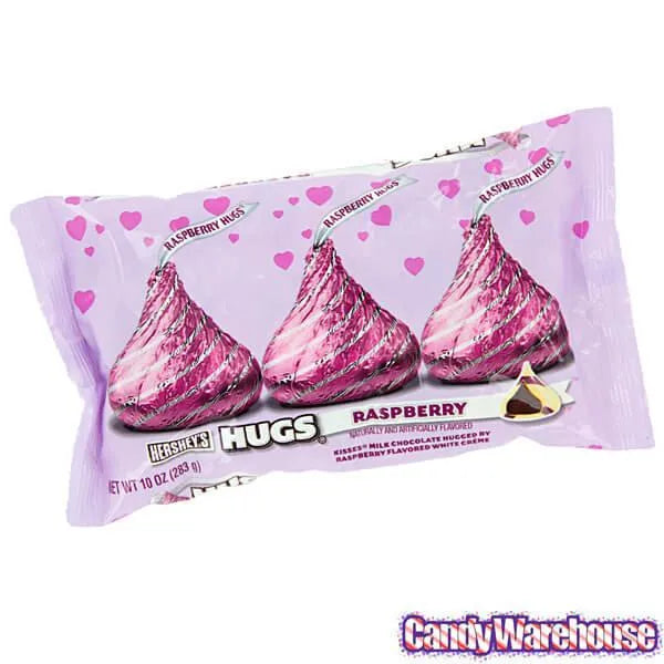 Hershey's Hugs Pink Foiled Raspberry Chocolate Candy: 60-Piece Bag ...