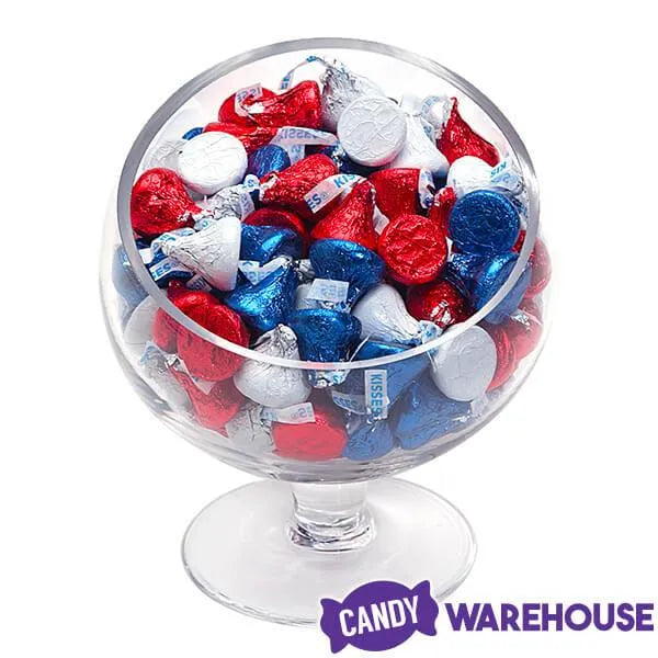 Hershey's Kisses Color Combo - USA Red, White and Blue: 1200-Piece Box ...