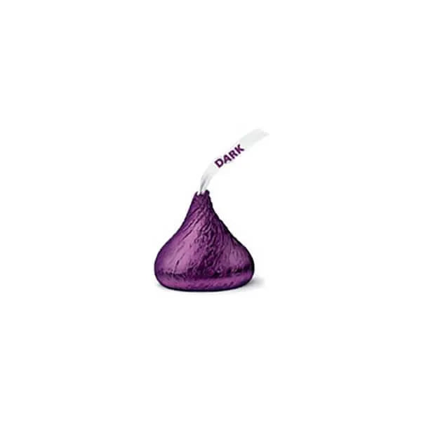 Hershey's Kisses Purple Foiled Dark Chocolate Candy: 1LB Bag – Candy ...