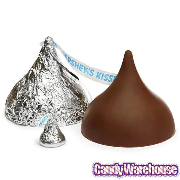 Hershey's Kisses Silver Foiled Big Milk Chocolate Candy: 7-Ounce Gift ...