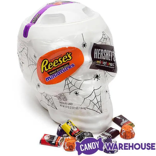 Hersheys Skull Halloween Candy Assortment: 160-Piece Bowl | Candy Warehouse