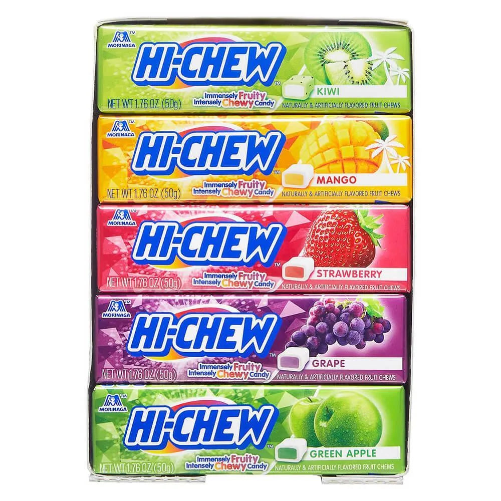 Hi-Chew Fruit Chews 10-Piece Candy Packs - Assorted: 15-Piece Box ...