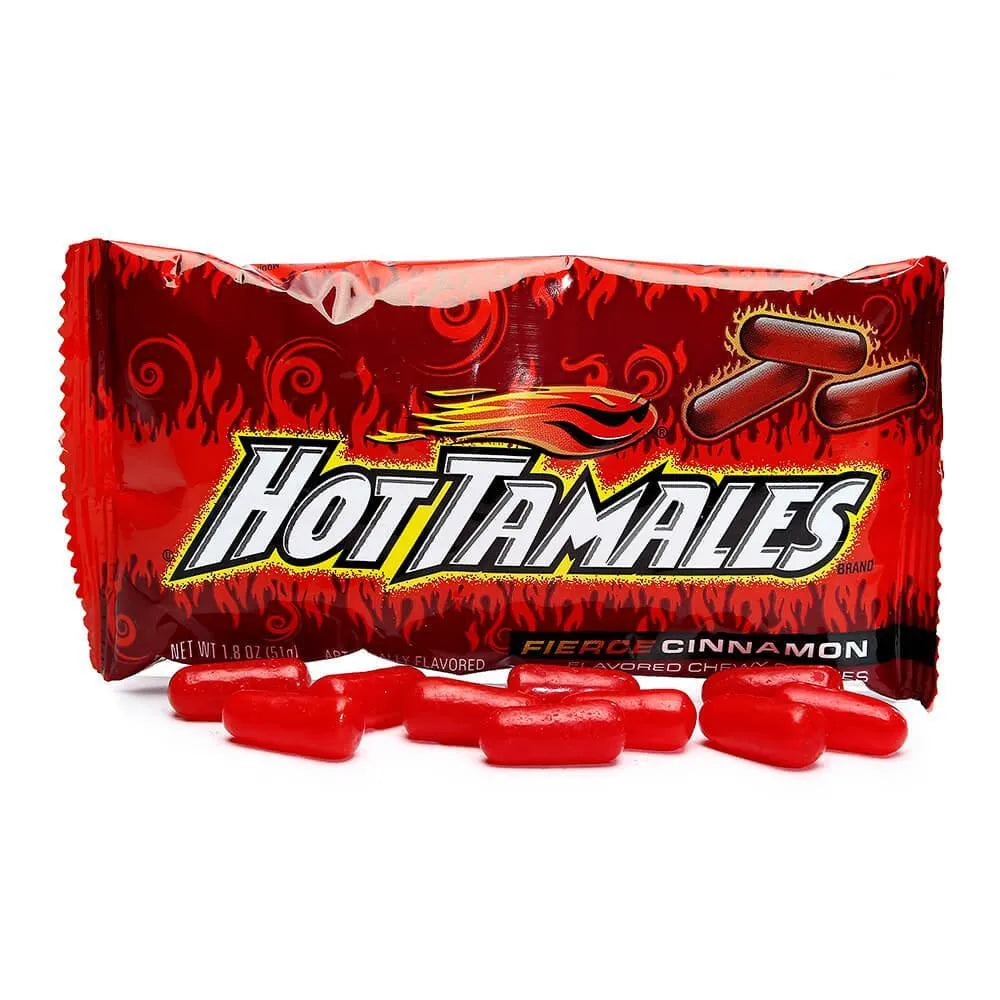 Hot Tamales Candy 1.8-Ounce Packs 24-Piece Box – Candy Warehouse