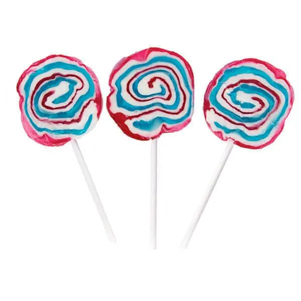 Hypno Pops Petite Swirled Lollipops - USA: 100-Piece Bag | Candy Warehouse