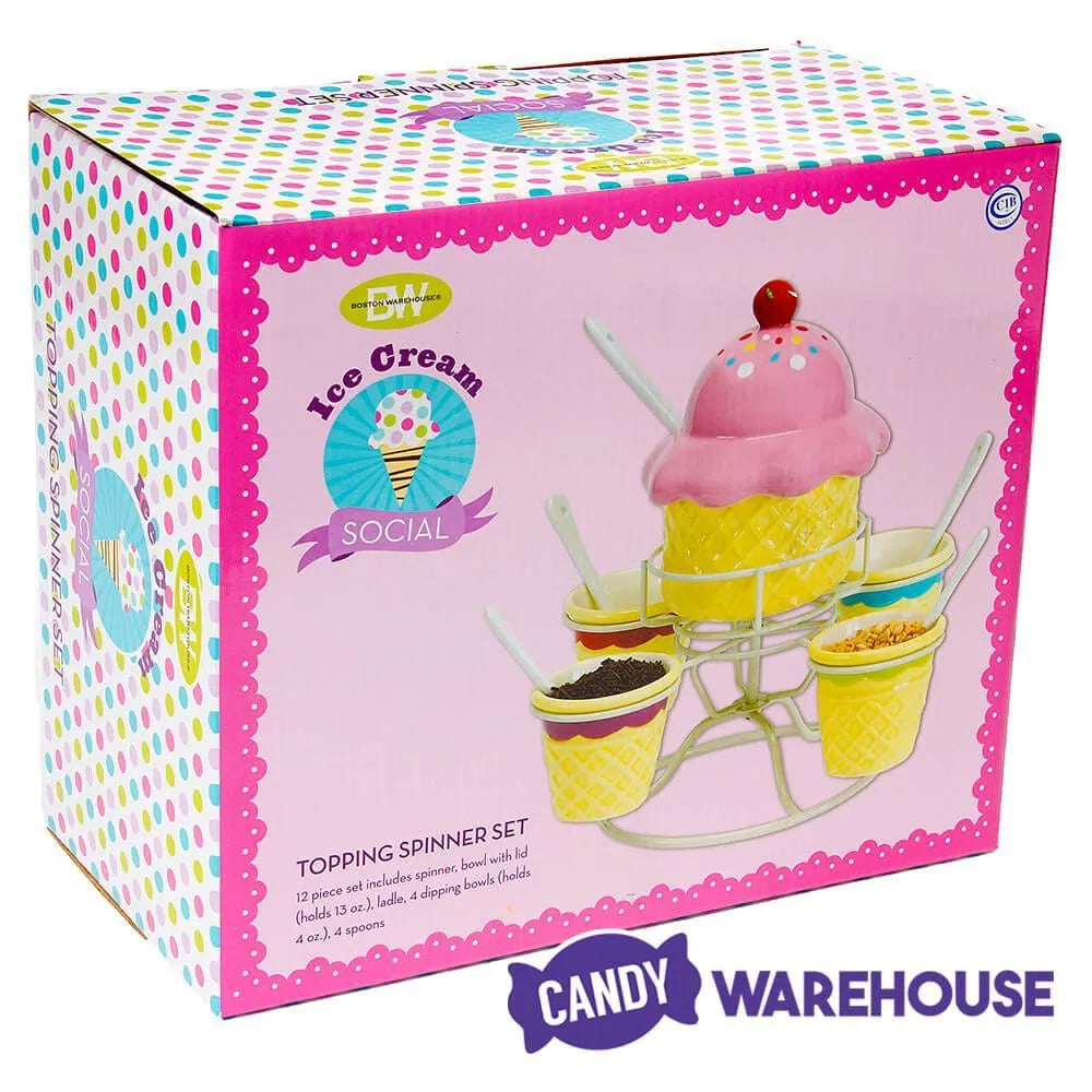 Ice Cream Social Candy Topping Spinning Server – Candy Warehouse