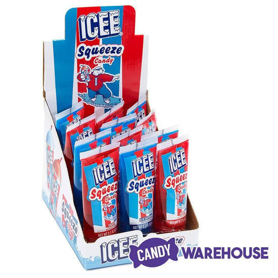 ICEE Squeeze Candy Tubes: 12-Piece Display | Candy Warehouse